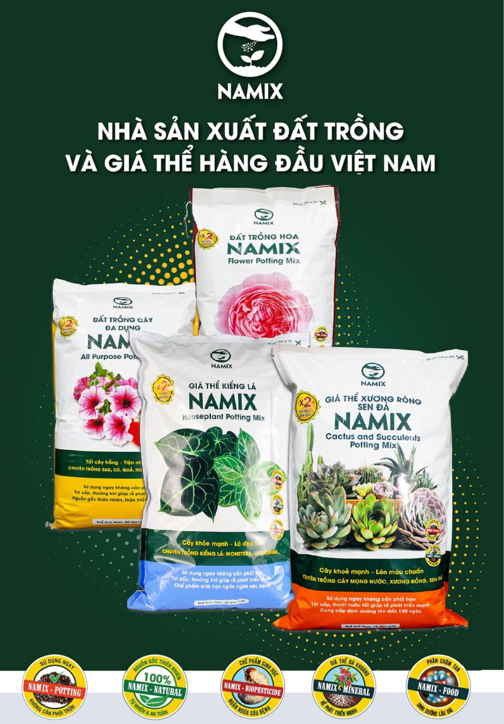 Top 6 các loại đất trồng cây sạch, chất lượng nhất hiện nay