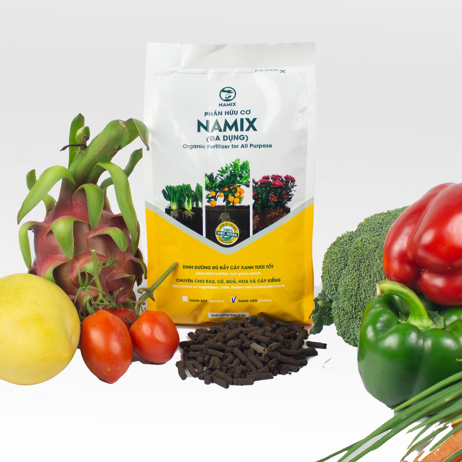 Phân hữu cơ đa dụng Namix